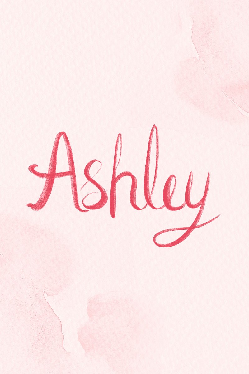Pink Ashley psd name lettering | Premium PSD - rawpixel