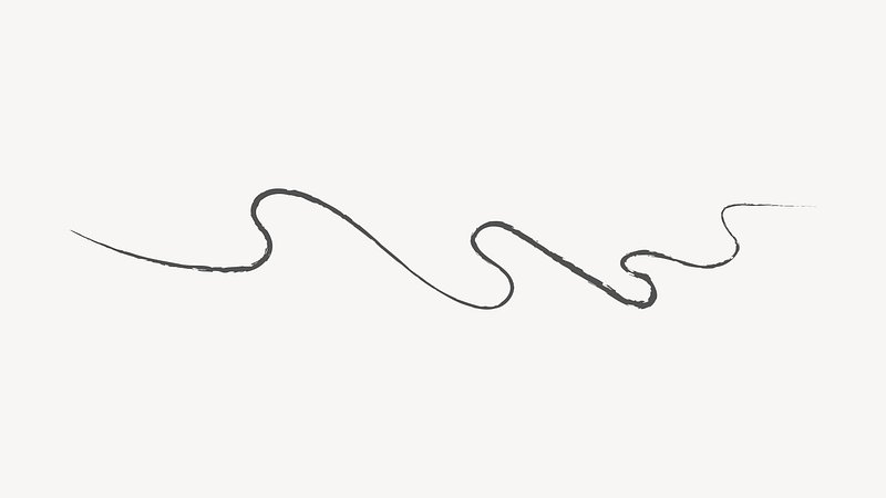 Squiggly pencil line collage element | Premium Vector - rawpixel