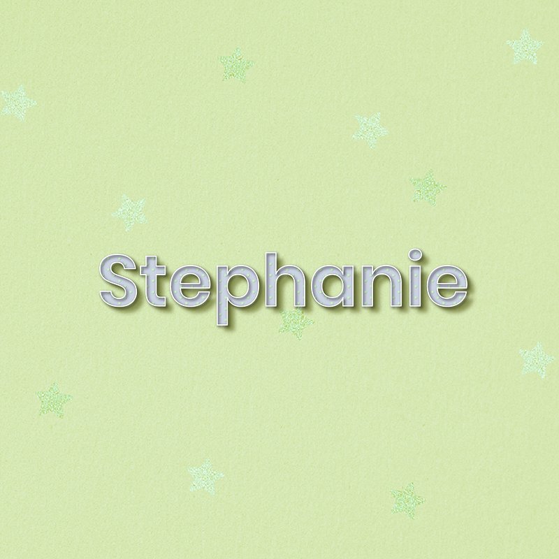 Polka dot Stephanie name typography | Free Photo - rawpixel