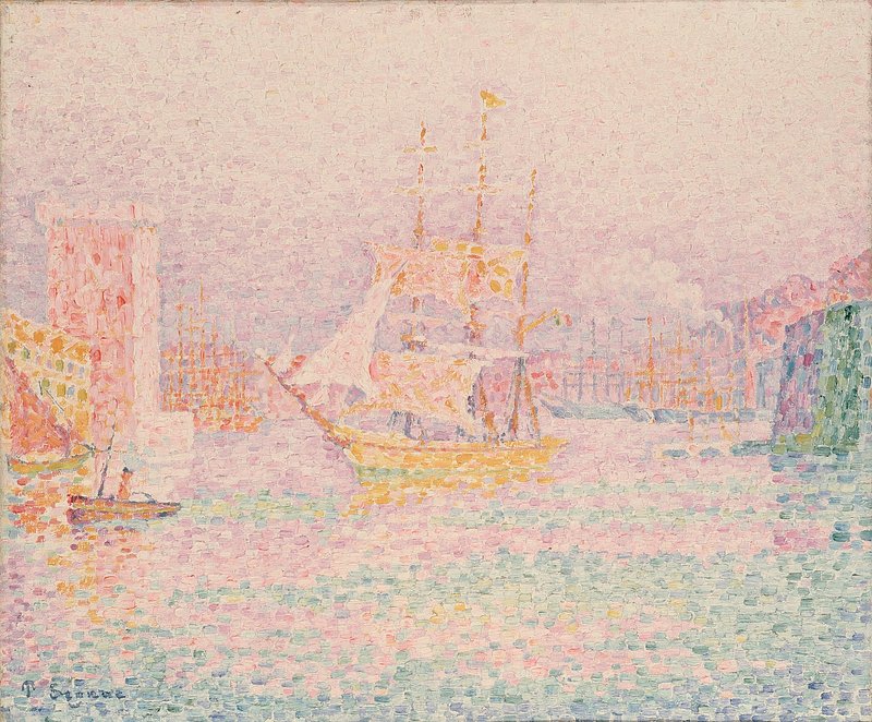Harbour Marseilles (1907) Paul Signac. | Free Photo Illustration - rawpixel