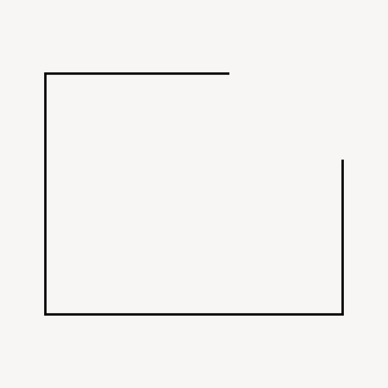 Minimal frame, black square design | Premium Photo - rawpixel