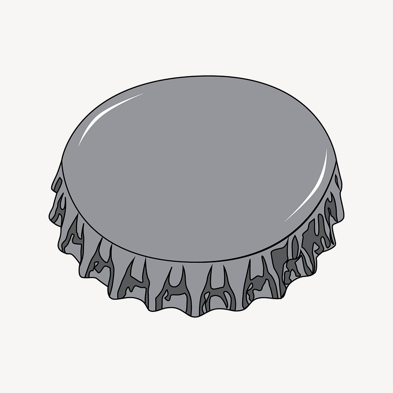 Bottle cap collage element psd | Free PSD - rawpixel