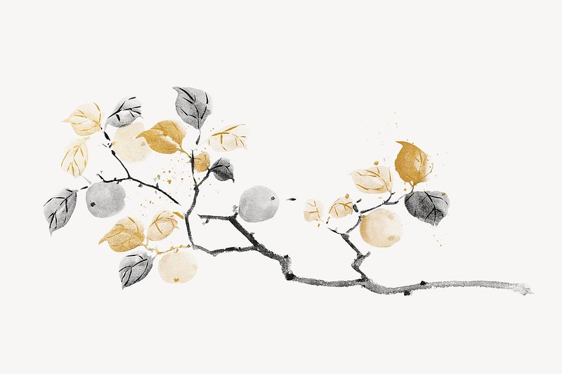 Aesthetic vintage branch illustration | Premium Photo - rawpixel