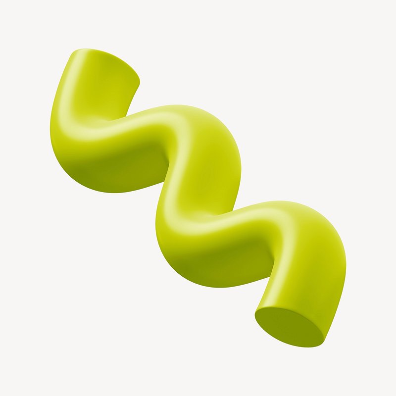 Abstract wavy shape, 3D geometric | Premium PSD - rawpixel