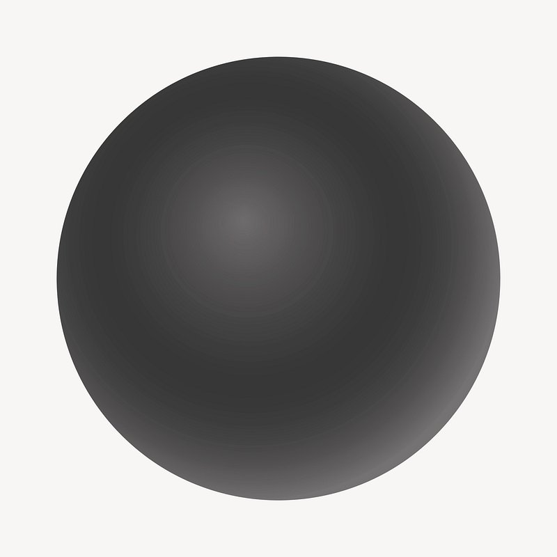 Black sphere shape, 3D circle | Free Photo - rawpixel