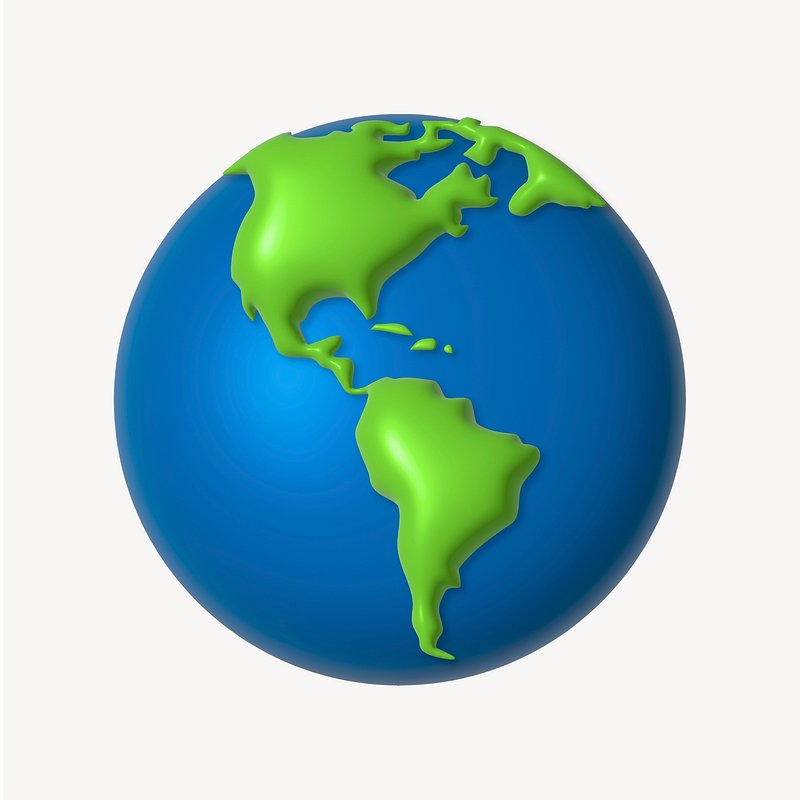 Earth 3D illustration psd | Free PSD - rawpixel