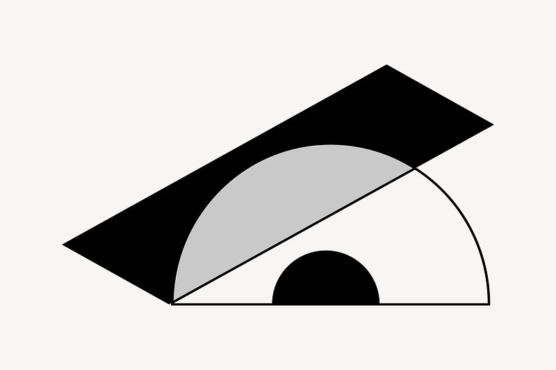 Black geometric shape clipart vector | Premium Vector - rawpixel