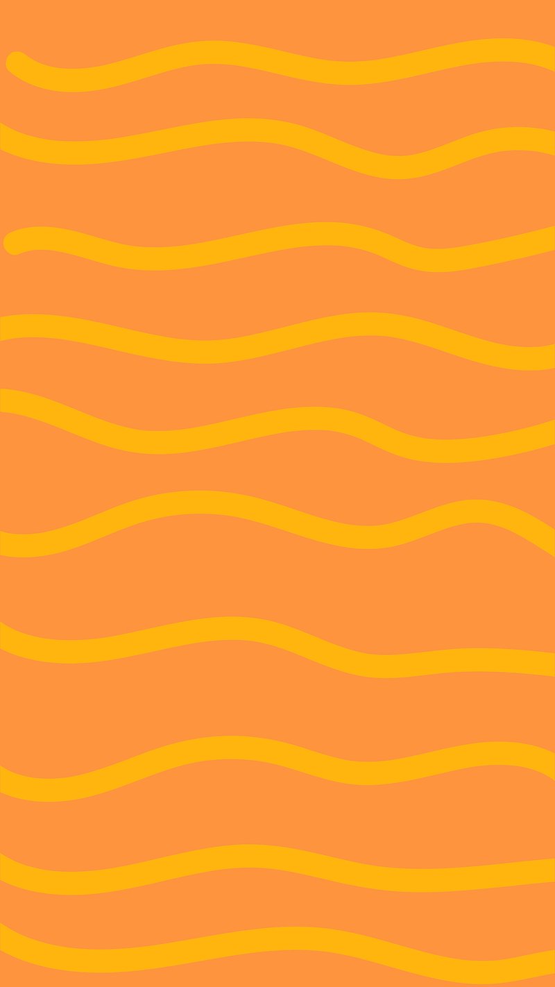 Orange wave pattern iPhone wallpaper | Free Photo - rawpixel