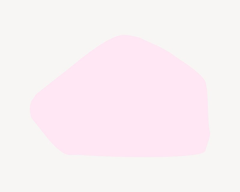 Pink organic shape collage element | Premium Vector - rawpixel