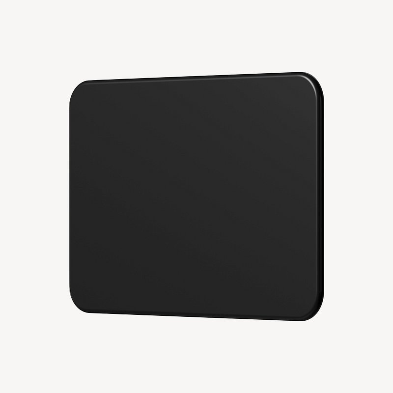 3D black rectangle shape, geometric | Premium PSD - rawpixel