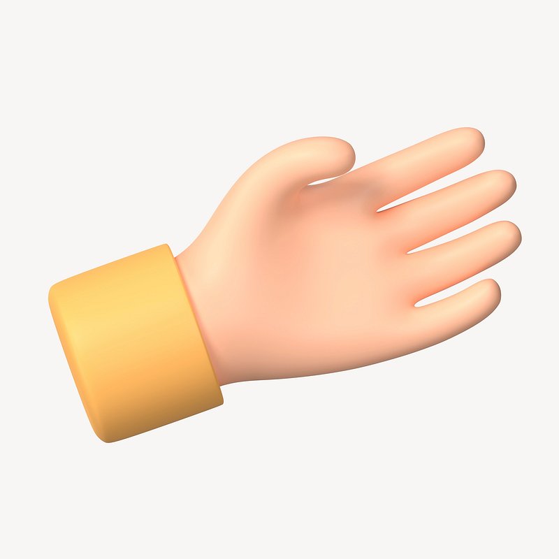 Palm hand, 3D illustration aerial | Free Photo - rawpixel