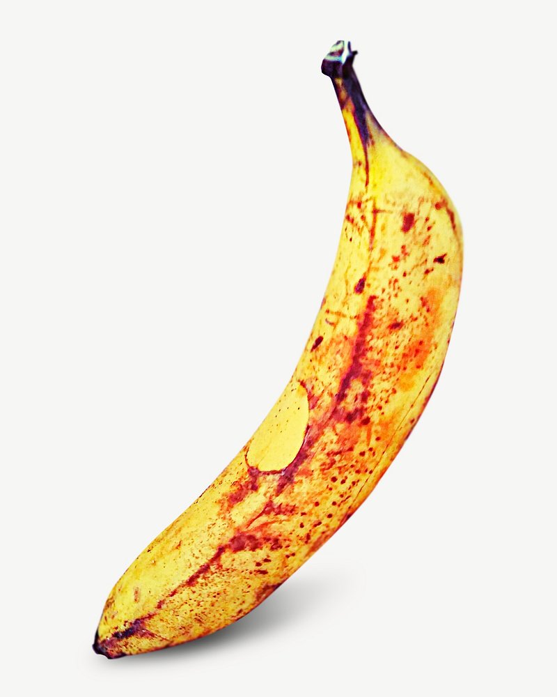 Ripe yellow banana collage element | Free PSD - rawpixel