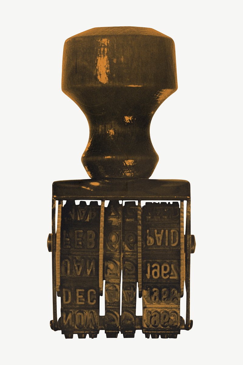 Date stamp, object clipart psd. | Premium PSD Illustration - rawpixel