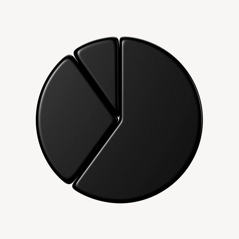 3D pie chart business graph, | Premium PSD - rawpixel