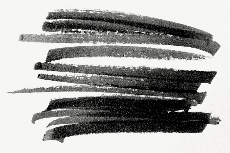 Black marker stroke collage element | Premium PSD - rawpixel