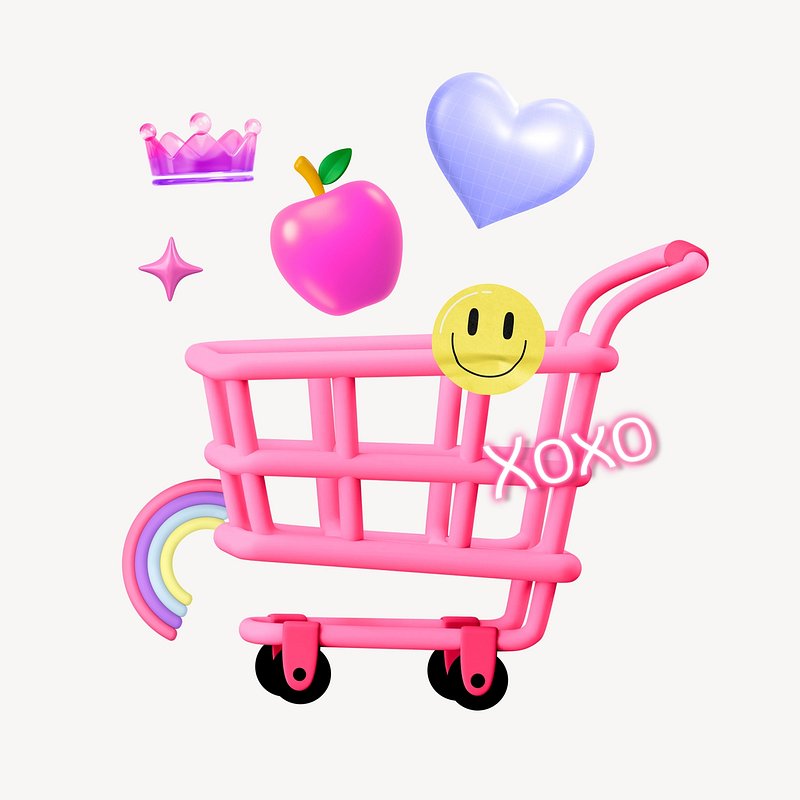 Pink Shopping Cart Images | Free Photos, PNG Stickers, Wallpapers ...