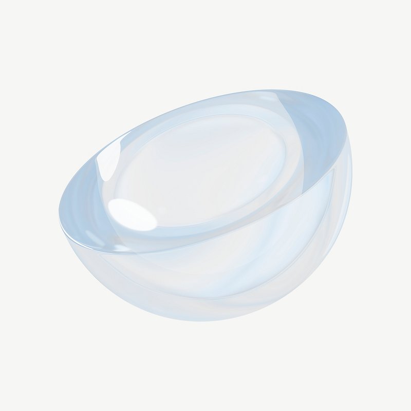 3D transparent half-sphere, geometric shape | Premium PSD - rawpixel