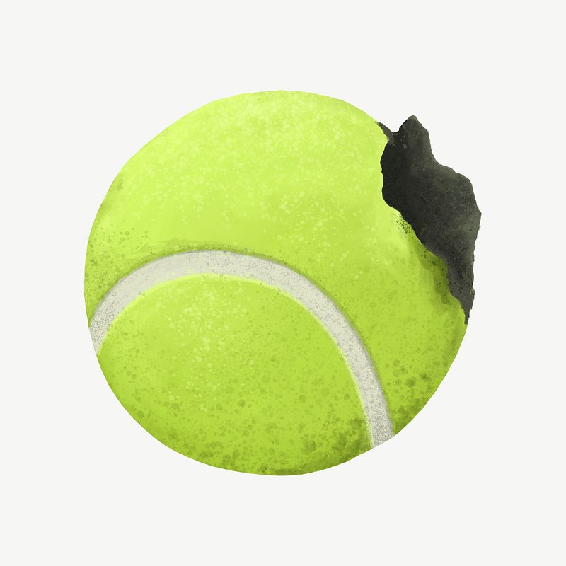 Old tennis ball, trash pollution | Premium PSD - rawpixel
