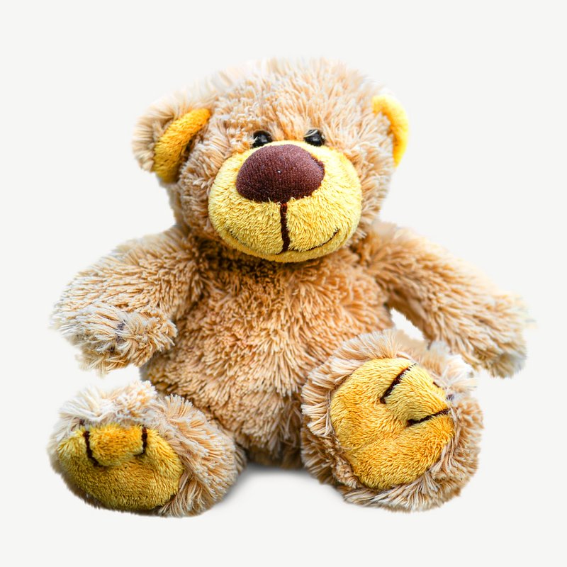 Fluffy bear collage element, isolated | Premium PSD - rawpixel