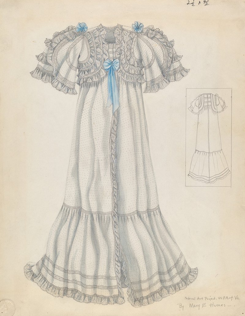 Wrapper (c. 1937) Mary E | Free Photo Illustration - rawpixel