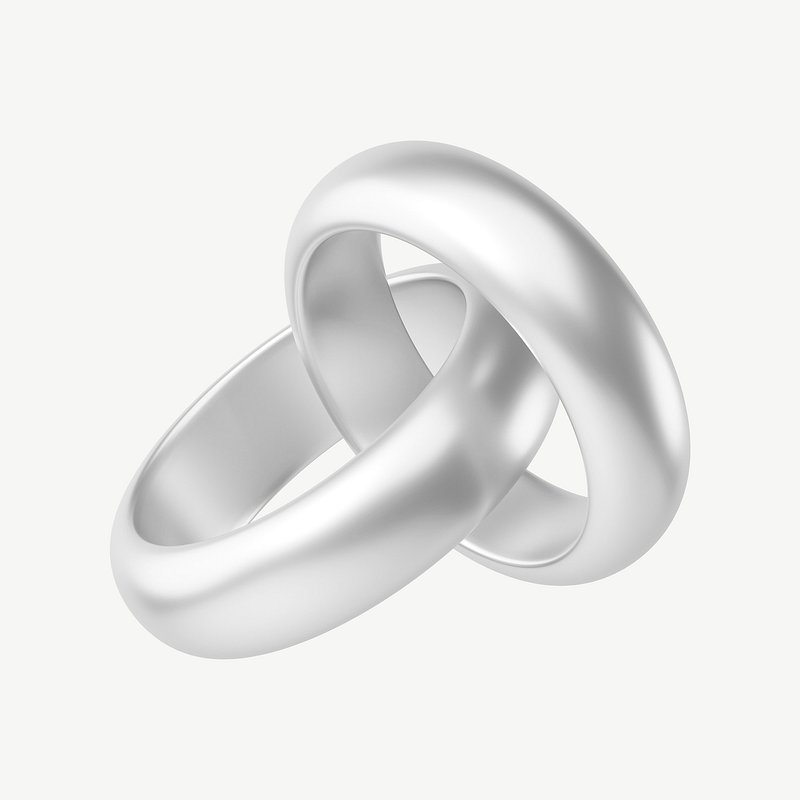 Silver Wedding Rings Clip Art