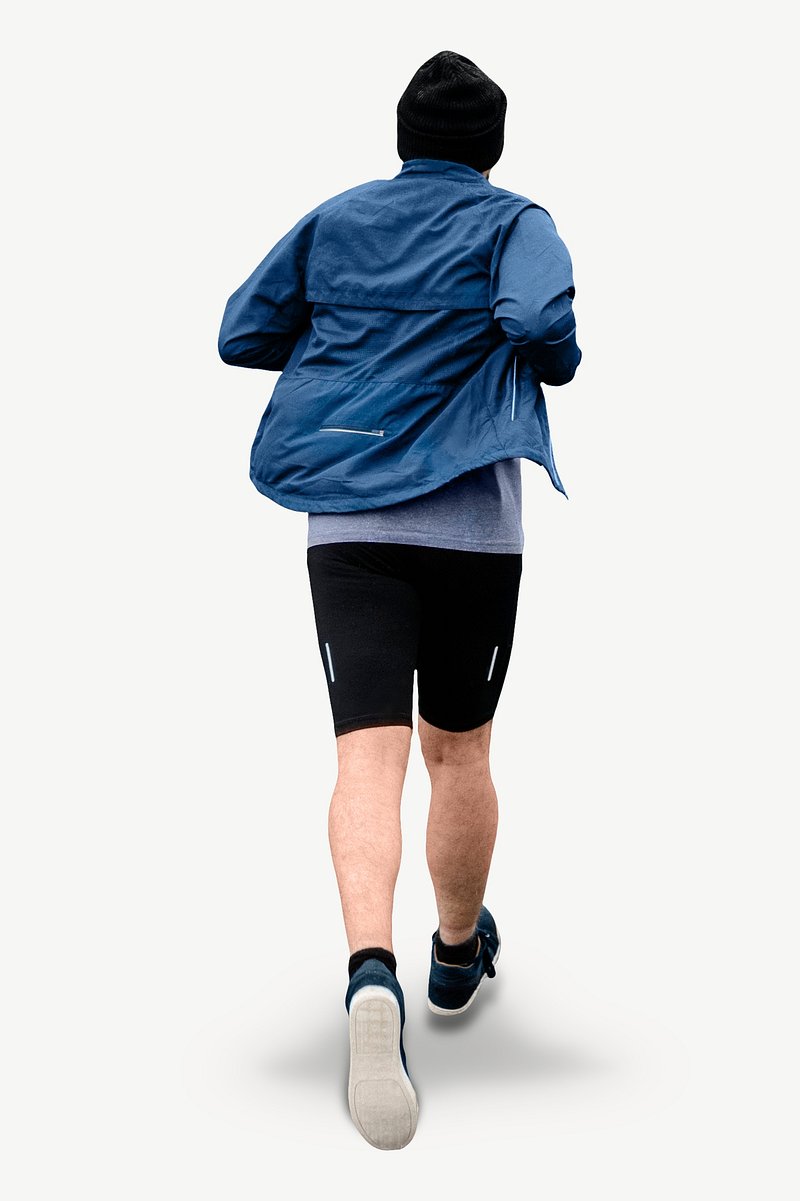 Jogging man collage element psd | Premium PSD - rawpixel