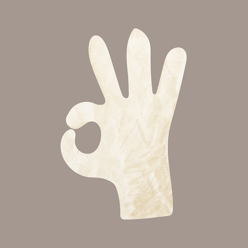Okay hand gesture, paper craft | Premium PSD - rawpixel