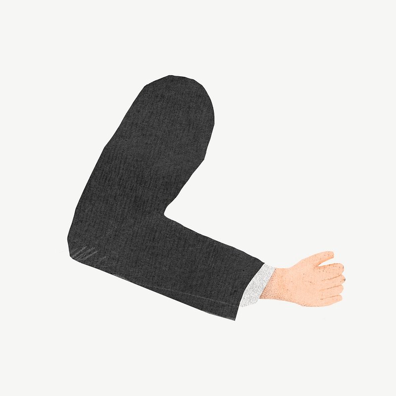 Businessman's arm, paper craft element | Premium PSD - rawpixel