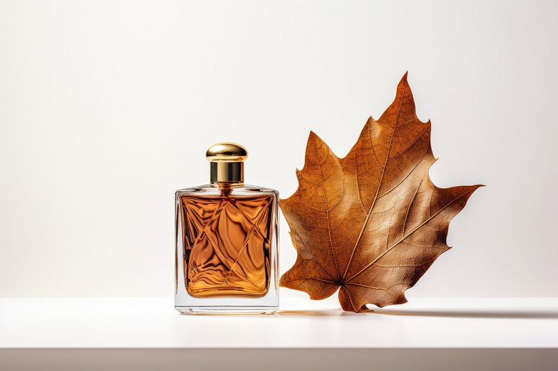 Perfume bottle leaf cosmetics. AI | Free Photo - rawpixel
