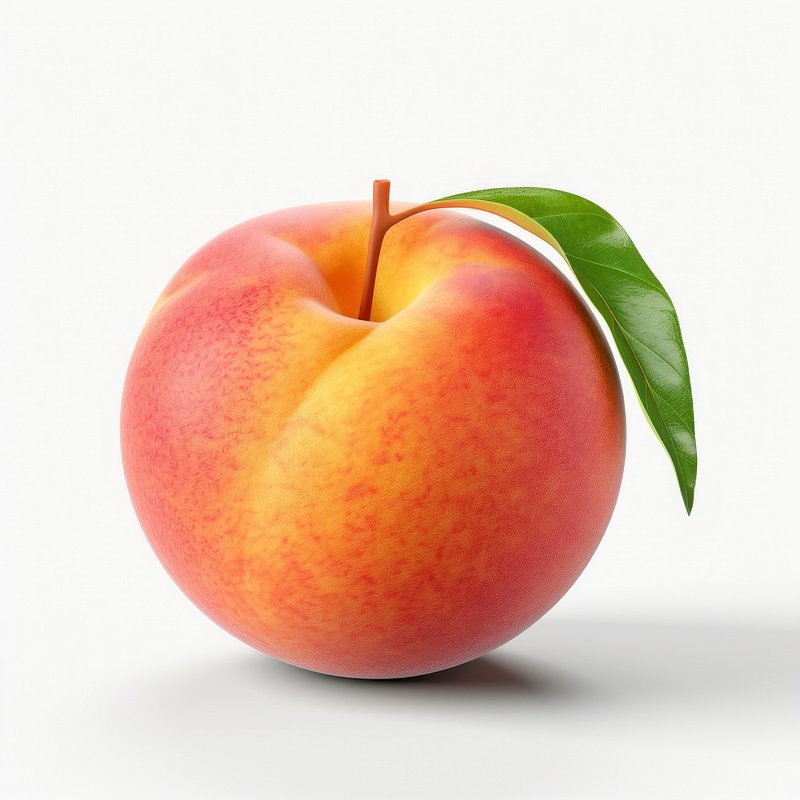 Peach apple fruit plant. AI | Premium Photo - rawpixel