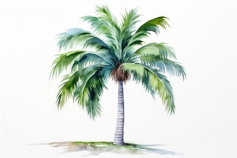 Palm Tree Drawing PNG Images | Free Photos, PNG Stickers, Wallpapers ...