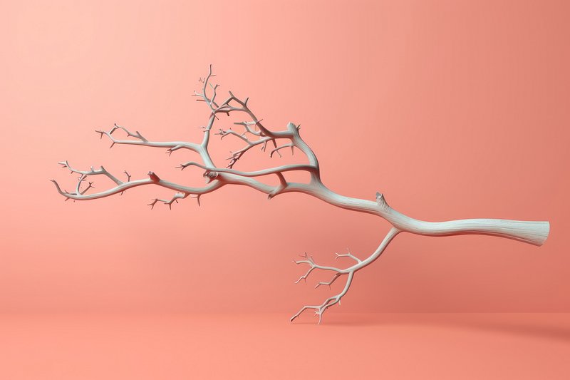 Tree branch plant illustrated. AI | Premium Photo Illustration - rawpixel