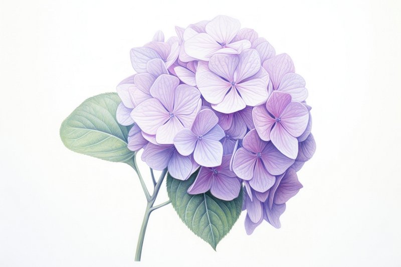 Hydrangea hydrangea flower petal. AI | Free Photo Illustration - rawpixel