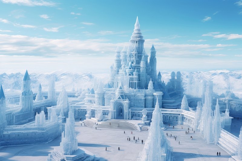 Harbin ice festival landscape outdoors | Free Photo Illustration - rawpixel