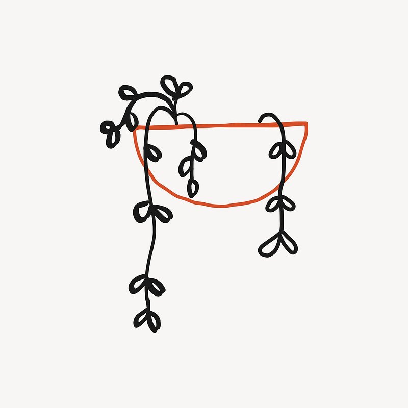 Hanging plants, aesthetic illustration design | Free Photo Illustration ...