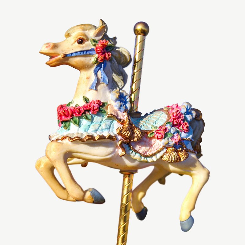 Horse carousel collage element psd | Premium PSD - rawpixel
