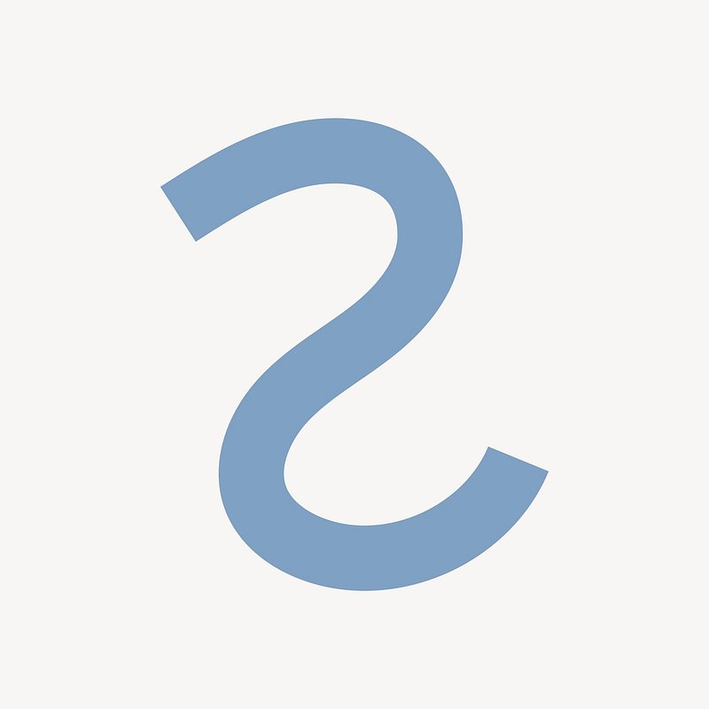 Blue squiggly shape png, transparent | Premium PNG - rawpixel