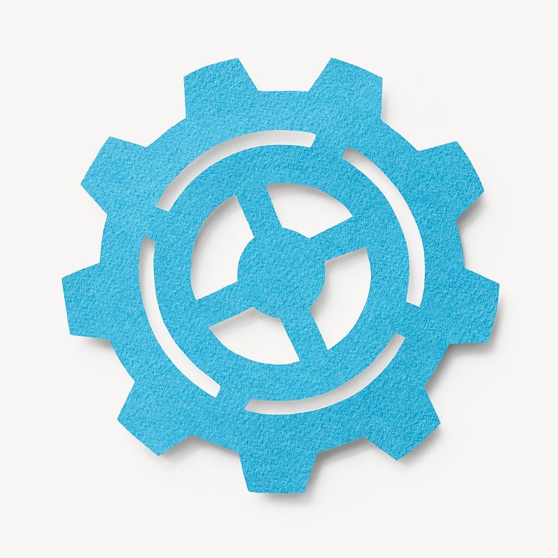 Cog gear paper, isolated image | Premium Photo - rawpixel