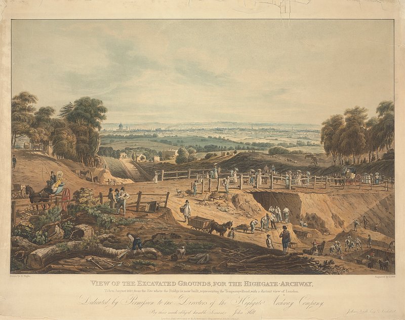 View Excavated Grounds Highgate Archway | Free Photo Illustration ...