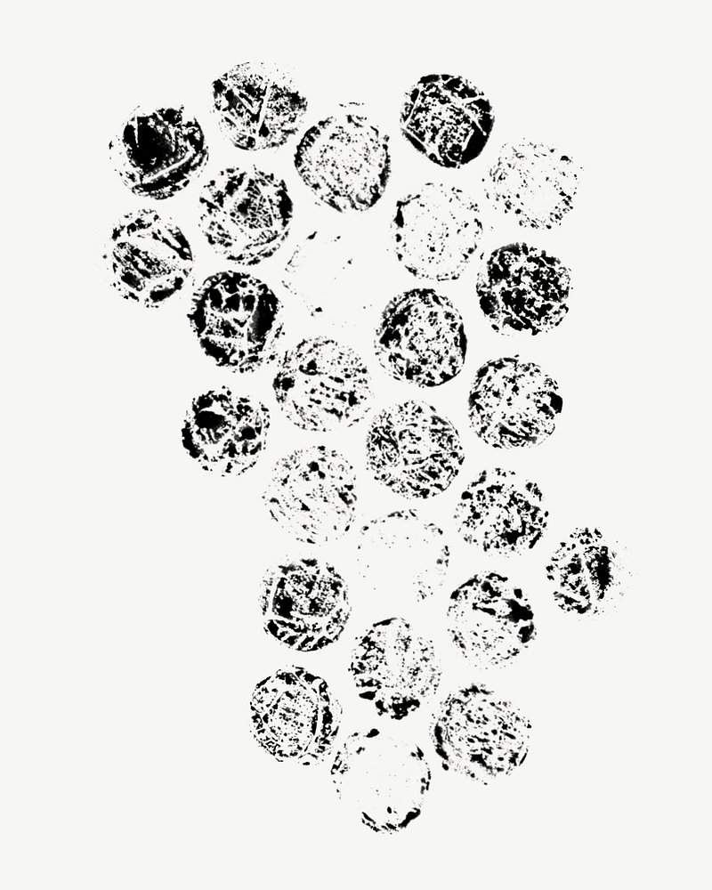 Black png paint stamp collage | Premium PNG - rawpixel