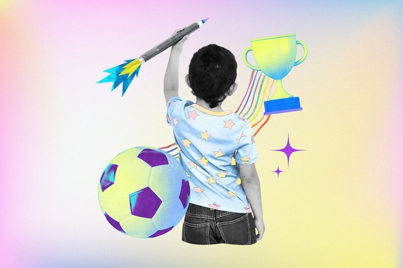 Gradient boy png child education | Premium PNG - rawpixel