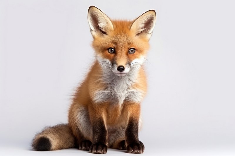 Little fox sit wildlife animal | Free Photo - rawpixel