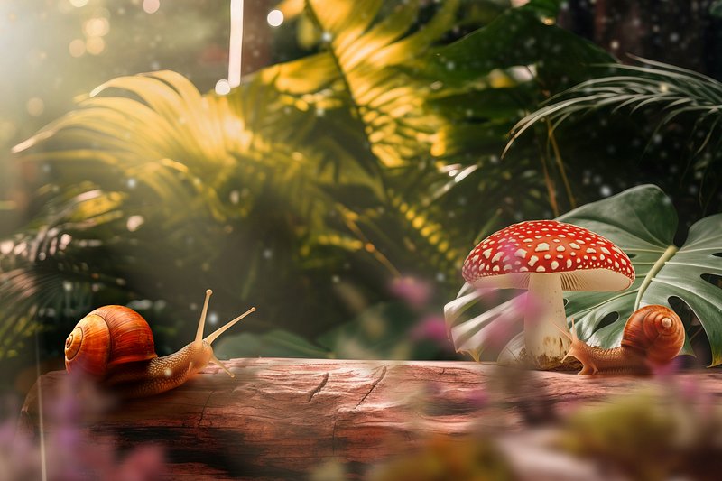 Snail wildlife animal nature remix | Premium Photo - rawpixel