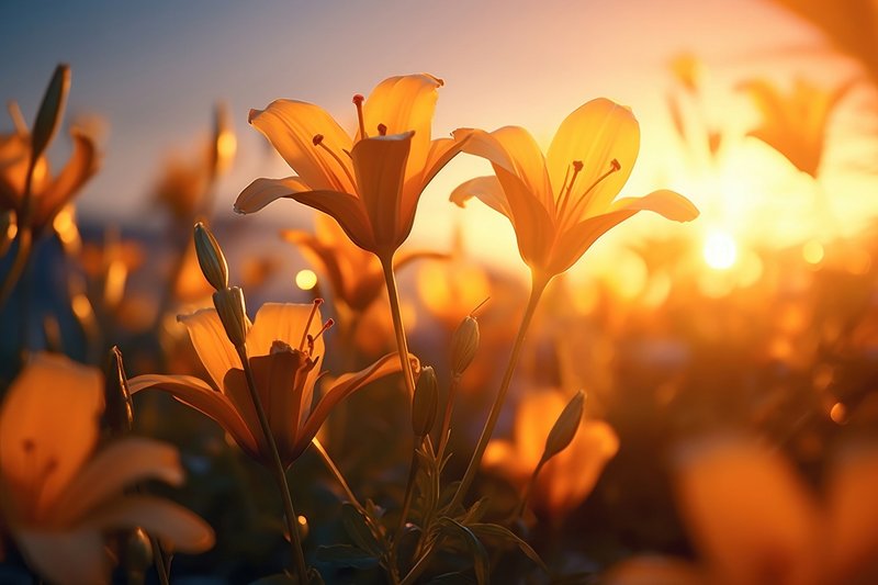 Sunset Flowers Images | Free Photos, PNG Stickers, Wallpapers ...
