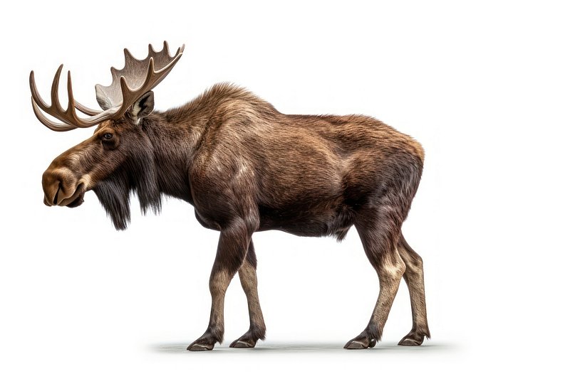 Moose wildlife animal mammal. AI | Premium Photo - rawpixel