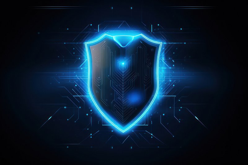 Security backgrounds technology blue. AI | Free Photo Illustration ...