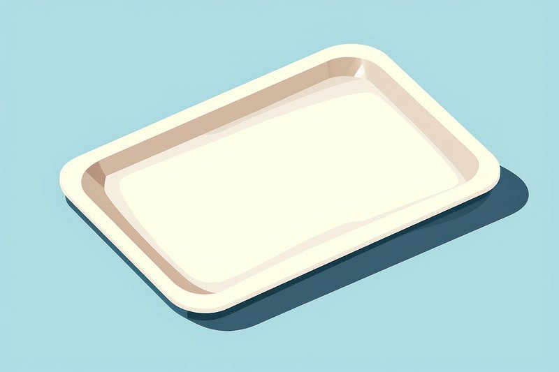 White tray rectangle porcelain weaponry. | Free Photo Illustration ...