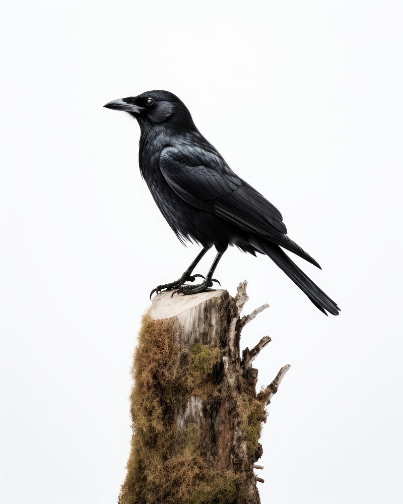 Black crow standing blackbird animal | Free Photo - rawpixel