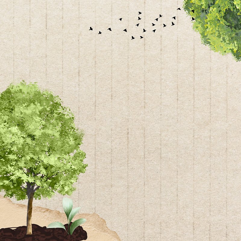 Trees environment border background | Free Photo Illustration - rawpixel