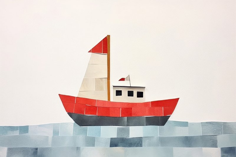 Simple Boat Painting